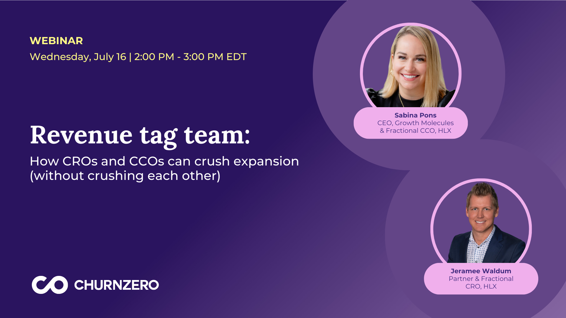 Webinar - Revenue tag team: How CROs & CCOs can crush expansion